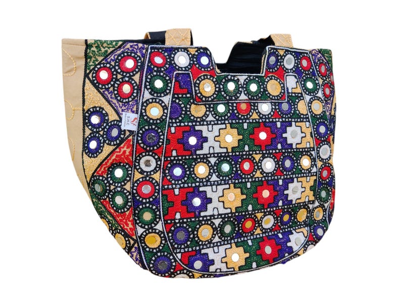 Boho Kashmiri Embroidered Tote Bag - Sindhi Embroidered Bag - Handmade ...