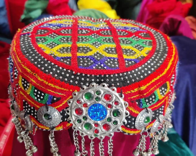 Afghan Mathapati Cap, Halima Sultan Cap, Afghan Women Cap, Afghani Head ...
