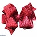 Red Glitter Bow, Big Red Bow, Glitter Hairbows, Christmas Hair Bow ...