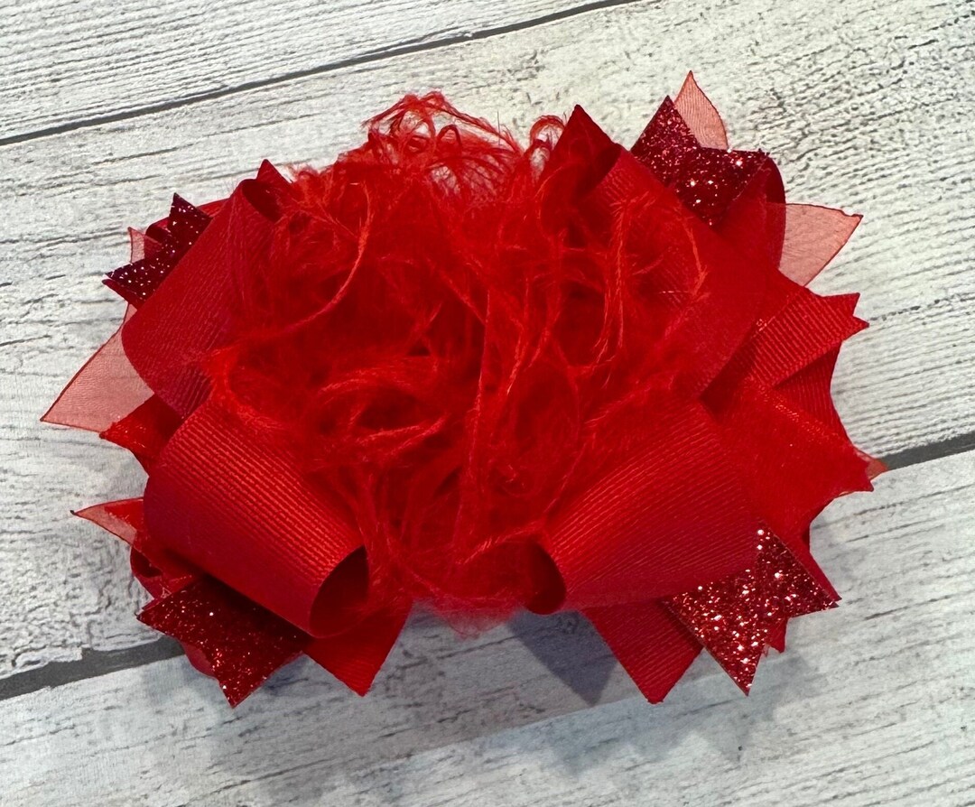 Red OTT Bow, Red Hair Bow, Hairbows, Red Headband, Baby Headbands ...