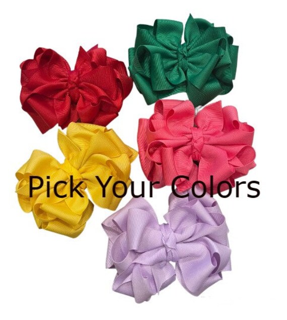 Package of 8 Girls Big Boutique Bows Oversized Bows Boutique Hairbows and Headbands Toddler Big Hairbows Ruffle Holiday Hair Bows Gifts Etsy UK