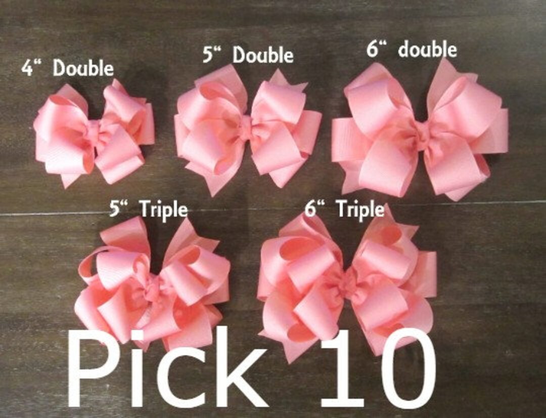 Girls Big Hair Bows, Toddler Bows, You Pick, Bow Sets, Hairbow Bundles ...