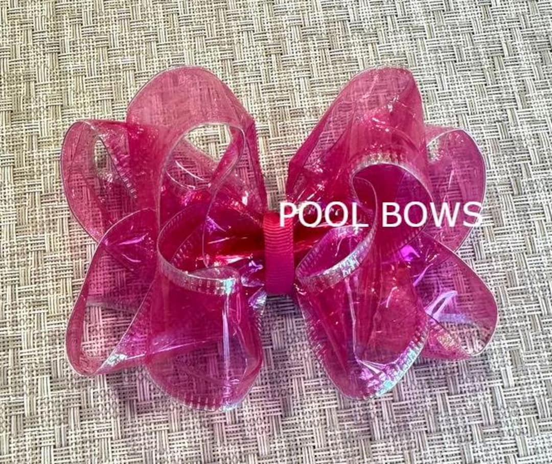 Pool Bows, Jelly Bows, Waterproof Hairbows, Water Proof Bow, Pick Your ...