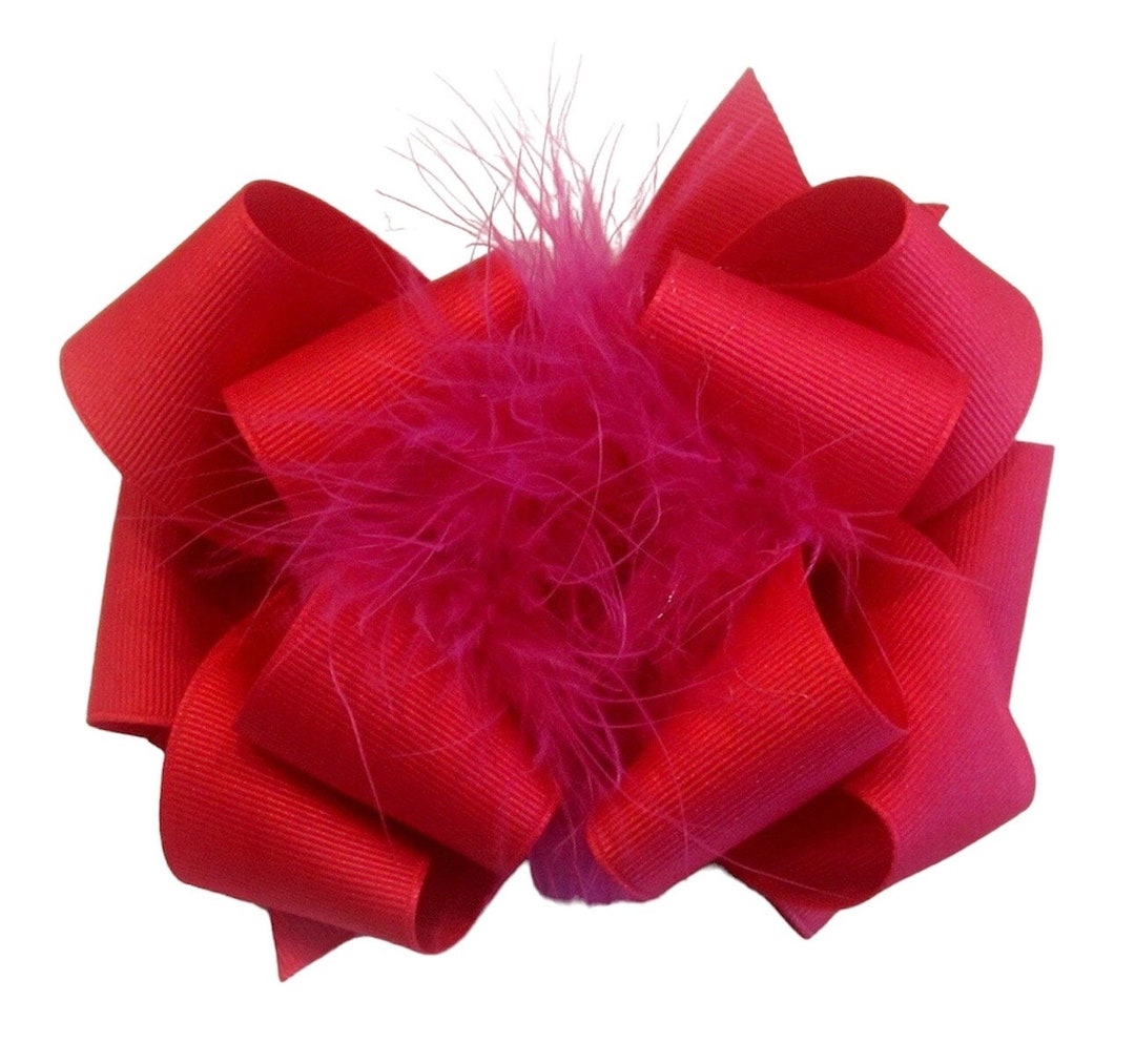 Red Hair Bow, Red Puff Bow, Red Headband, Bella Bows, Hairbows, Red ...