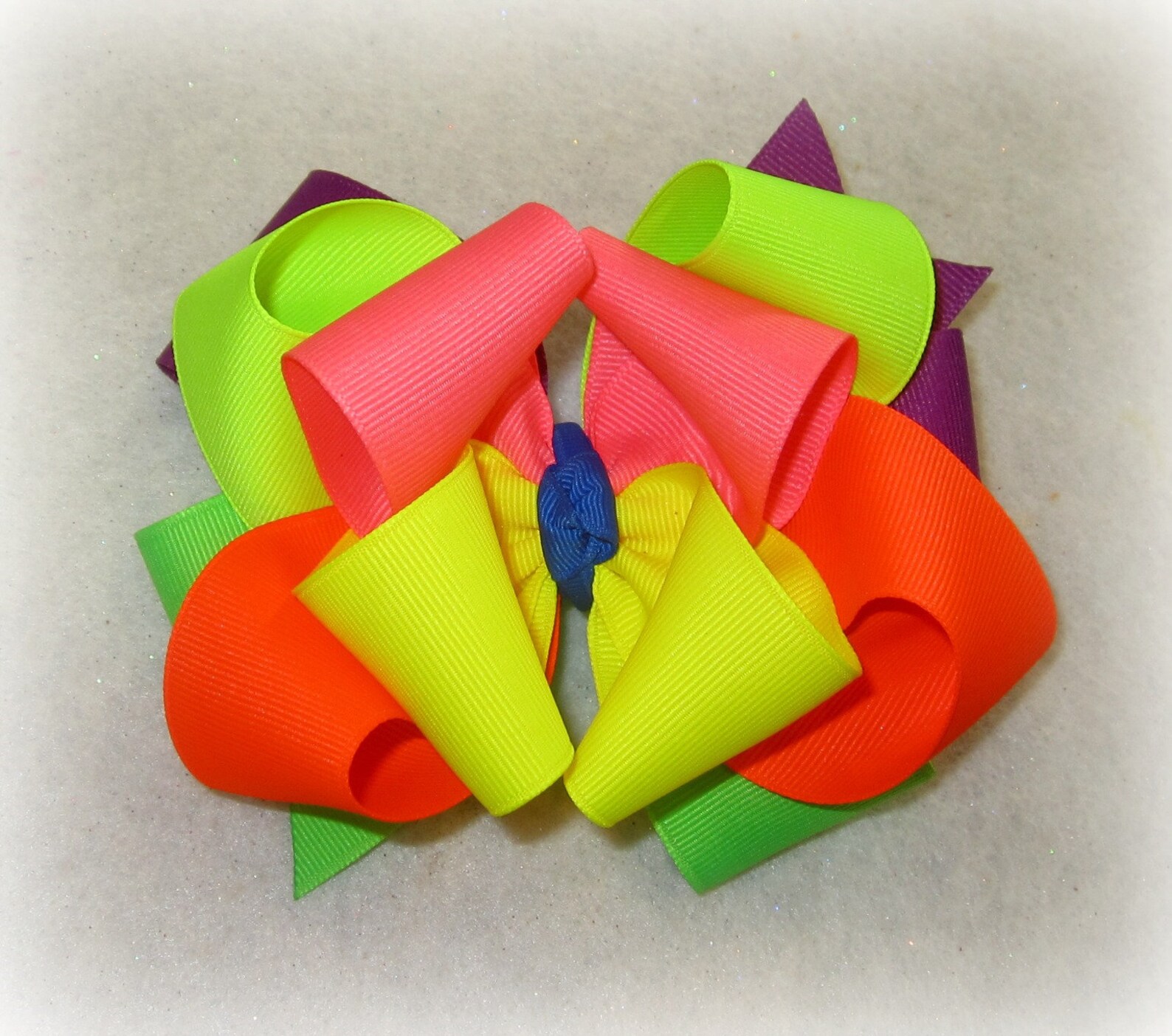 Neon Hair Bow Girls Neon Bows M2m Neon Bow Neon Baby - Etsy UK
