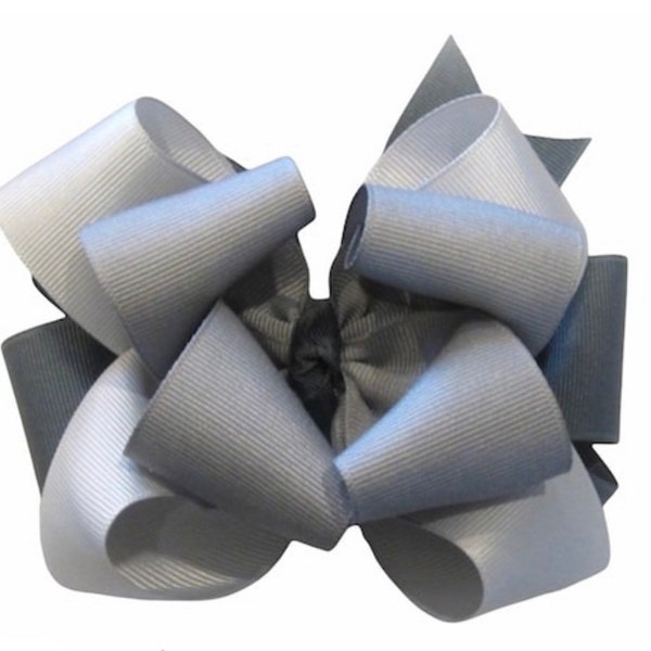 Grey Hair Bows - Etsy