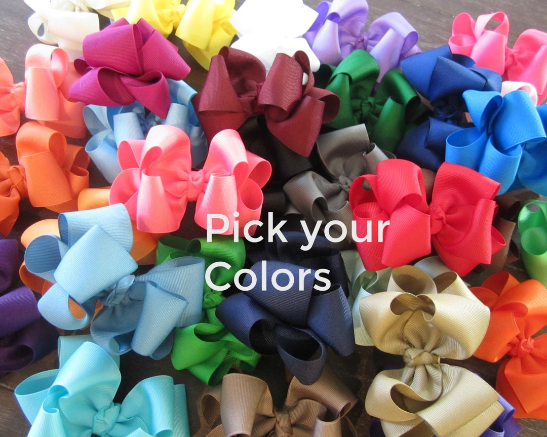 Boutique Hairbows, Stacked Bows, Girls Big Bows, Double Bows, Wholesale ...