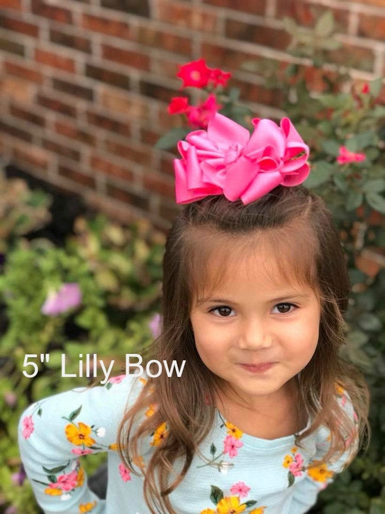 Big Hair Bows Girls Bows Boutique Hairbows Lot Set Of 3 Etsy