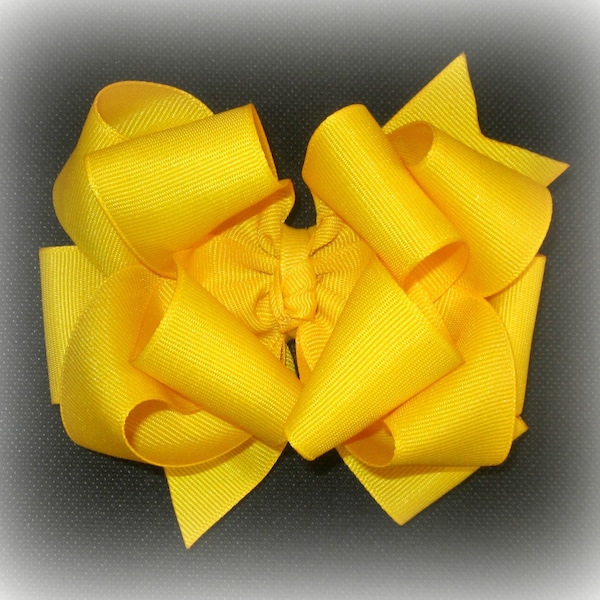Yellow Hair Bow - Etsy