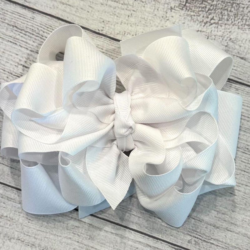 White Bow - Etsy