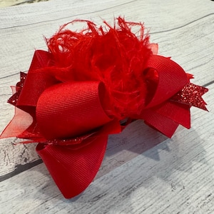 Red OTT Bow, Red Hair Bow, Hairbows, Red Headband, Baby Headbands ...