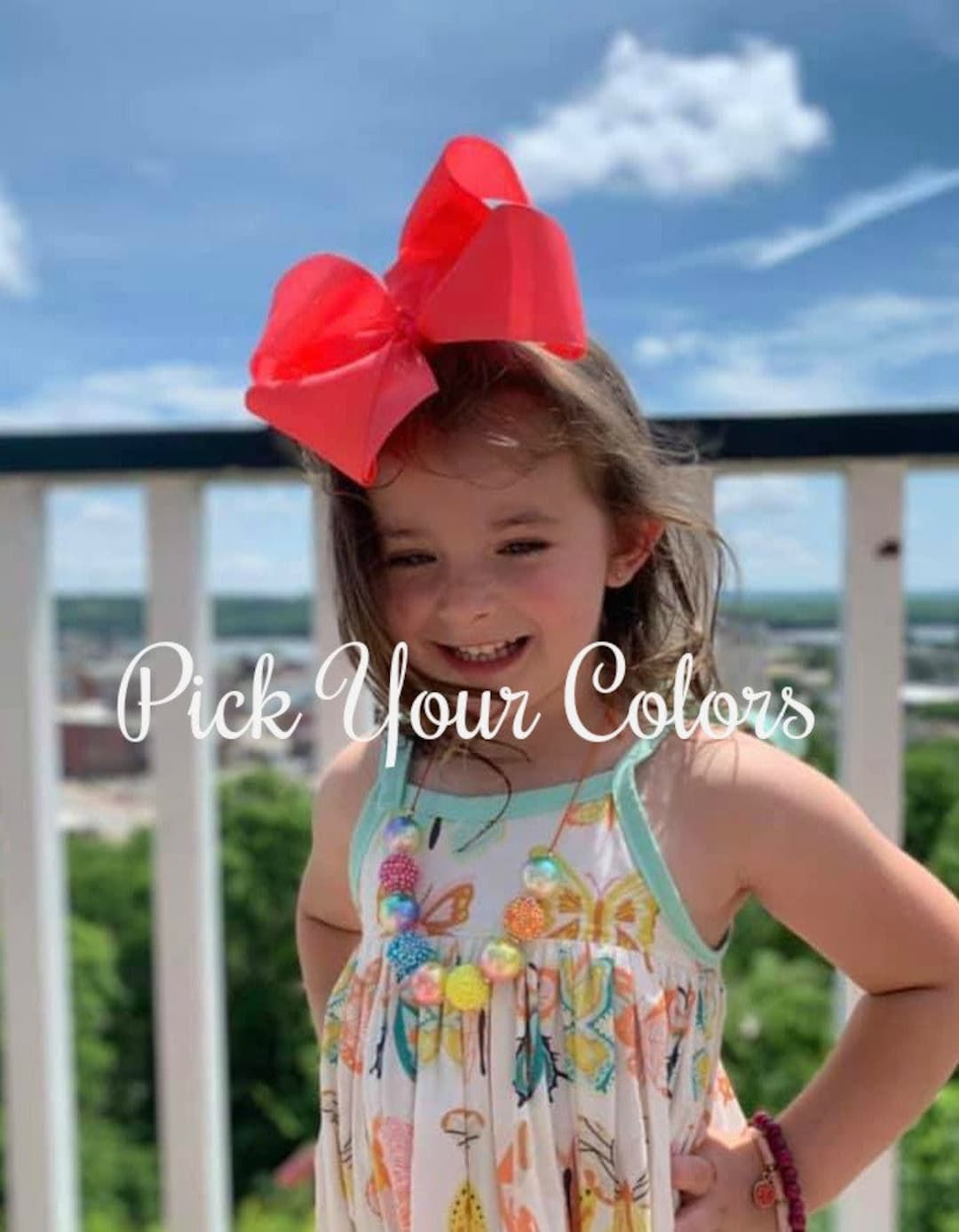 Big Bows, Girls Large Hairbow, You Pick Colors Bows, Jumbo 6 Inch Bows ...