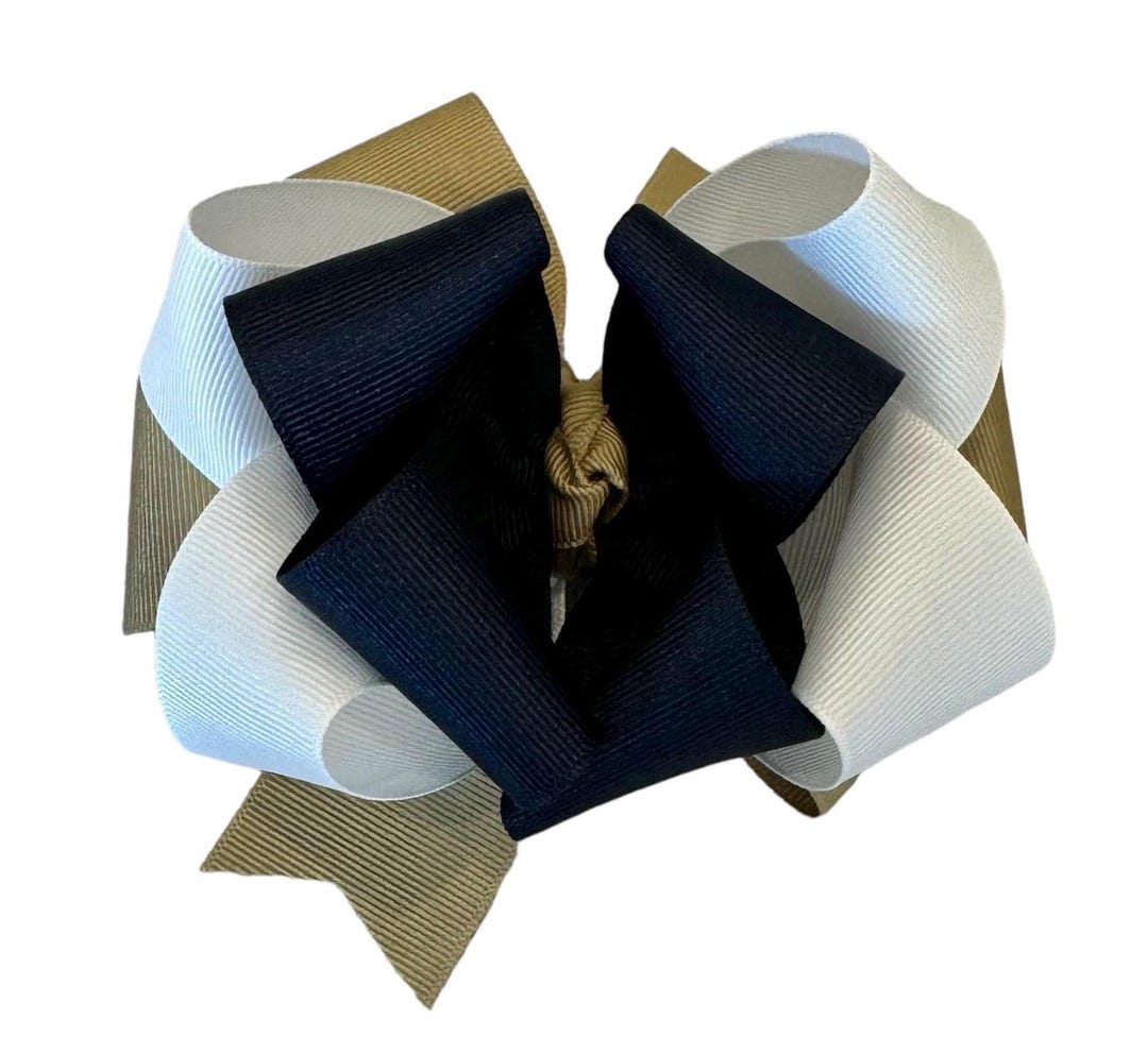 Uniform Hair Bows for Girls, School Colors Hairbow, Big Triple Layer ...
