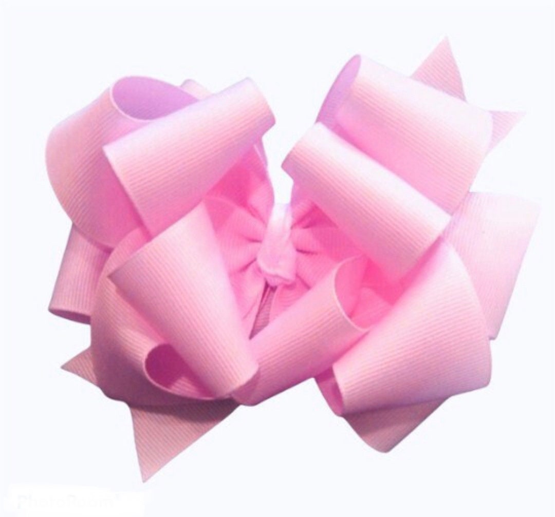 Baby Pink Bow, Light Pink Hairbow, Soft Pink Bows, Pink Headband for ...