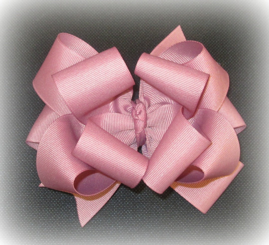 Mauve Hair Bow, Big Mauve Bow, Girls Hair Bows, Back to School Bow, BTS ...
