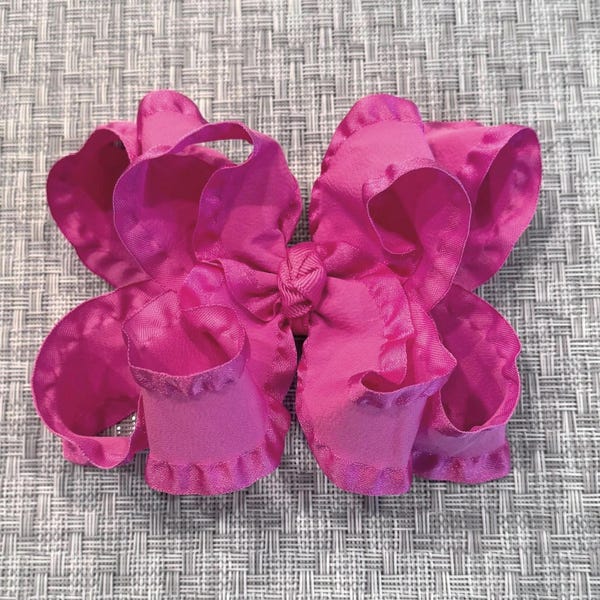 Hot Pink Hair Bow - Etsy