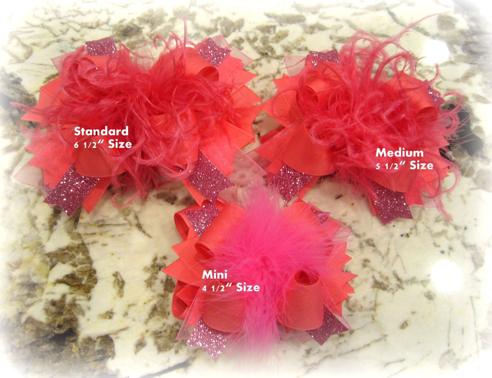 Pink Over the Top Bow Pink and Gold OTT Bow Big Hairbow - Etsy