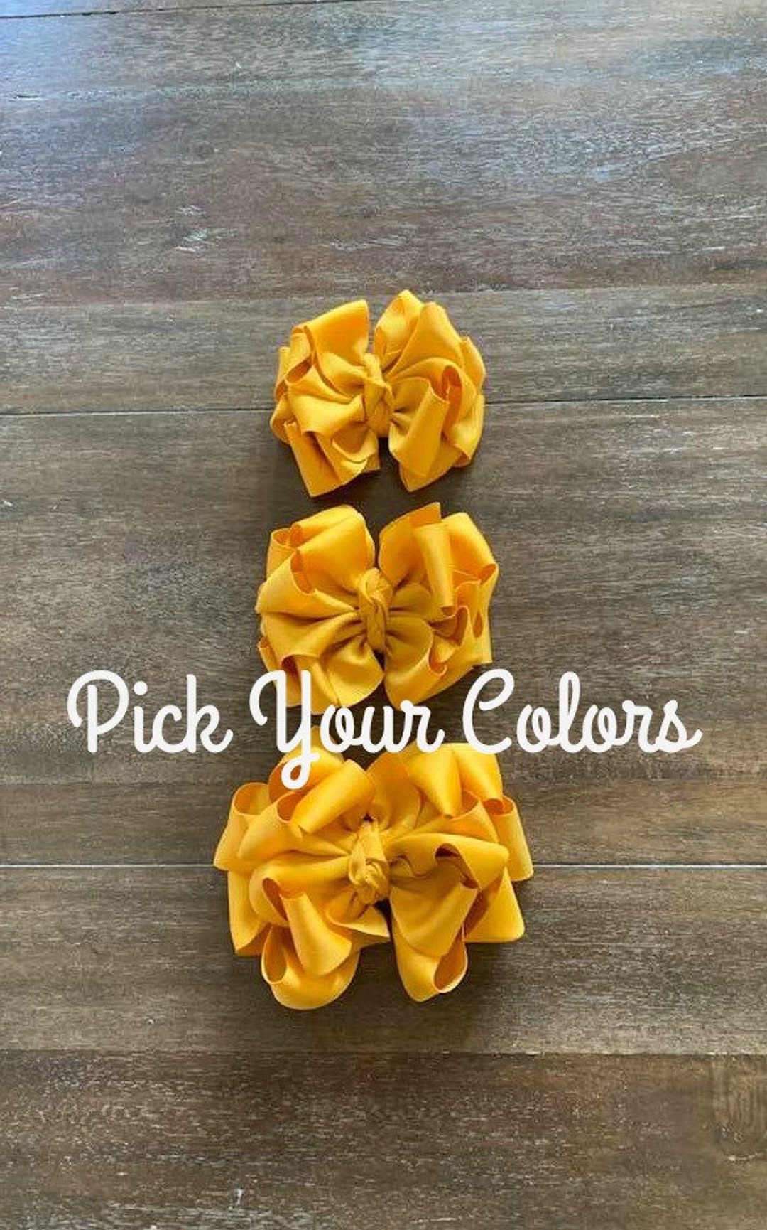 Ruffle Bows, Layered Hair Bows, Fancy Hairbows, Pick 3 Girls Hair Bows ...