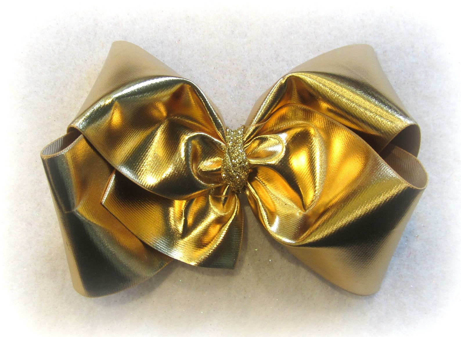 Big Gold Bow Large Gold Hairbow Gold Metallic Bow Gold Foil - Etsy