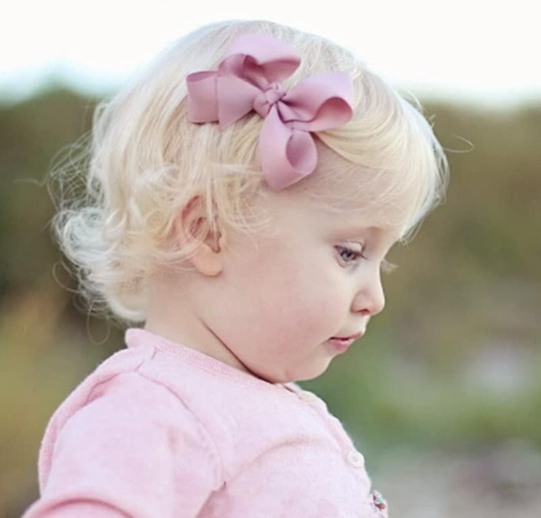Baby Bows, 3 Bows for Toddler, Baby Clip Bows, You Choose Colors Hair ...