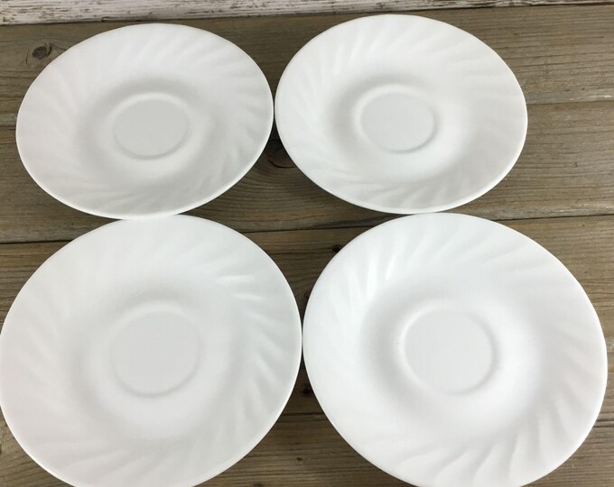 Corning Corelle Enhancements White Swirl Dinner and Lunch Plates Sets ...