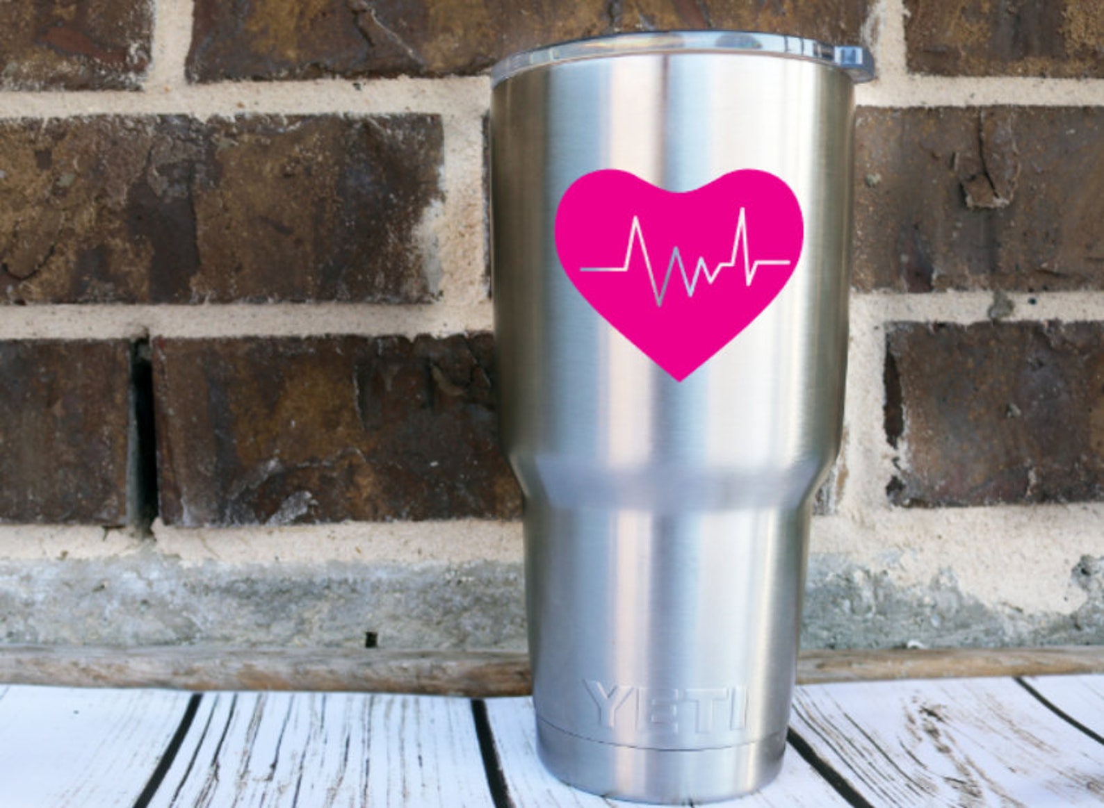 Heart Decal Ekg EMT Decal Nurse Decal - Etsy