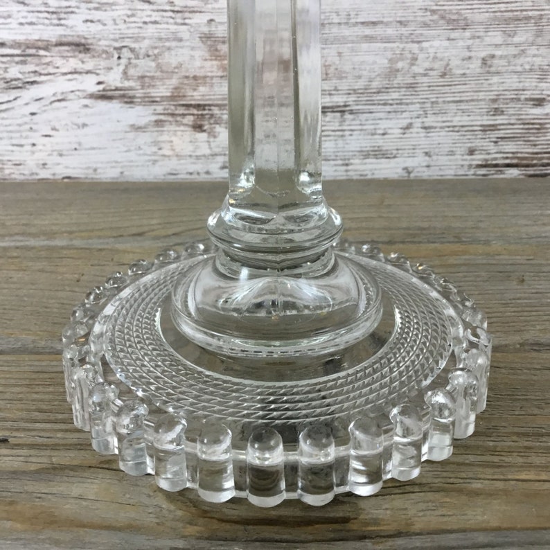 Antique EAPG Garfield Drape Canadian Drape Round Glass Cake Stand Circa ...