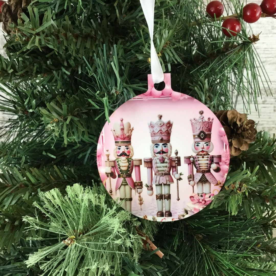Pink Nutcrackers Christmas Ornament - Etsy