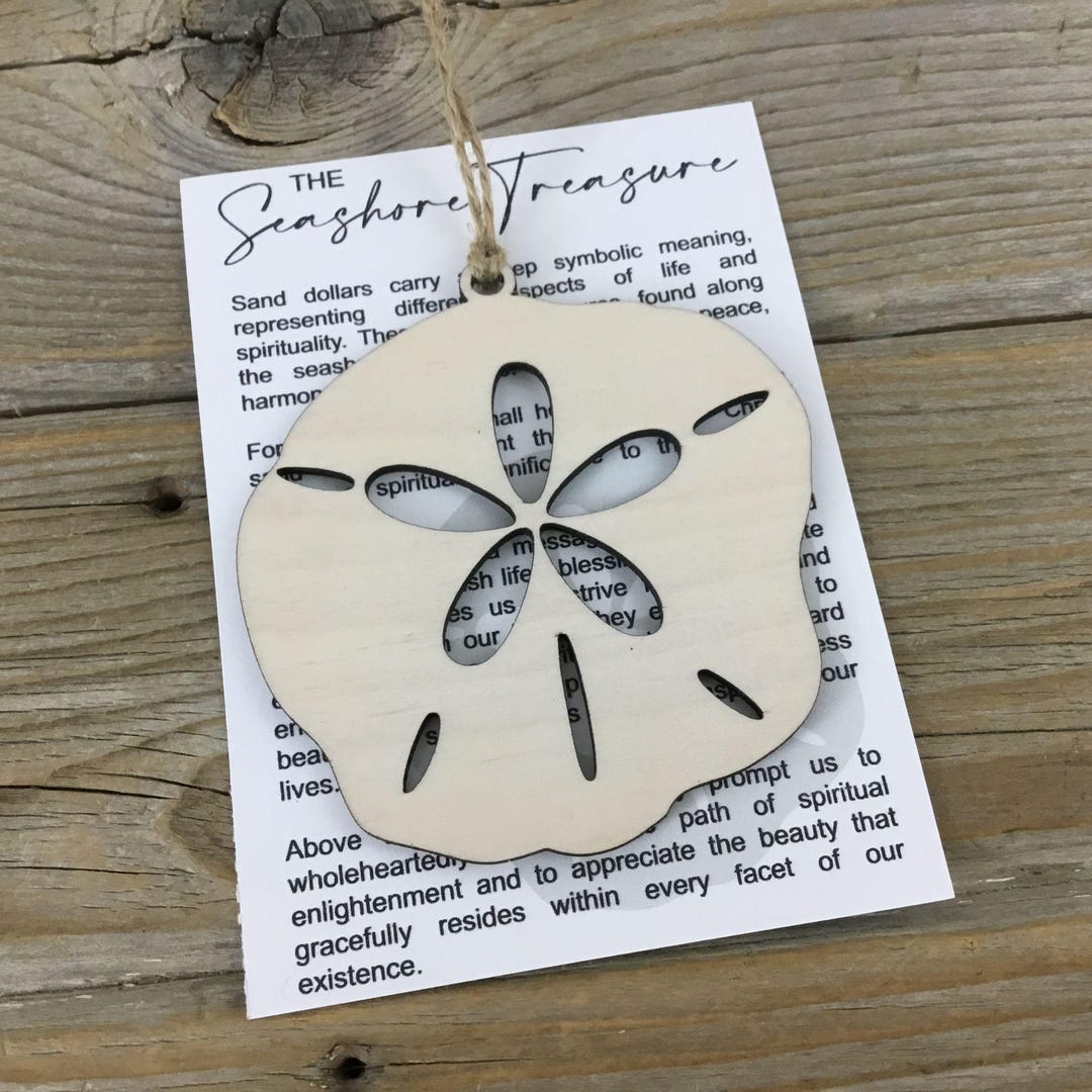 Sand Dollar the Seashore Treasure Story Card Ornament - Etsy