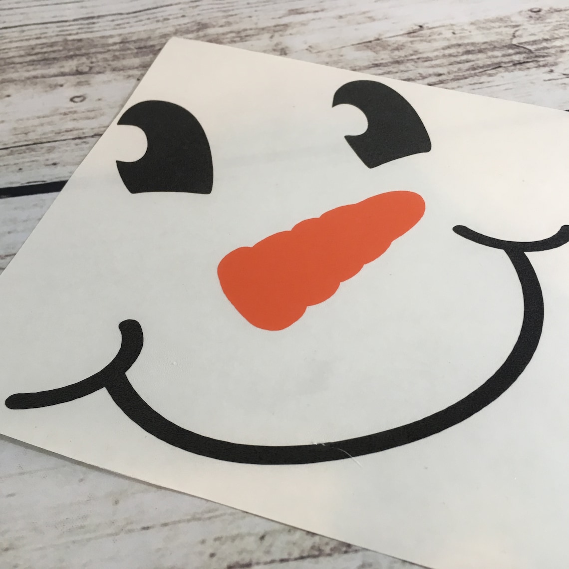 Snowman Decal Snowman Face Christmas Glass Block Snowman - Etsy