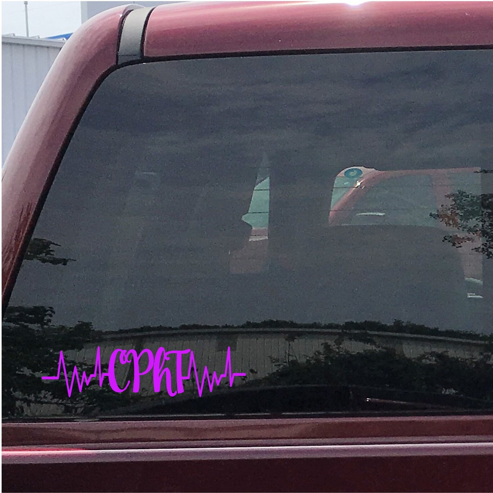 Cpht Heartbeat Car Decal Certified Pharmacy Technician Pharm - Etsy