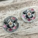 Pig Car Coasters, Set of 2 Car Coasters, Floral Pig Car Decor - Etsy