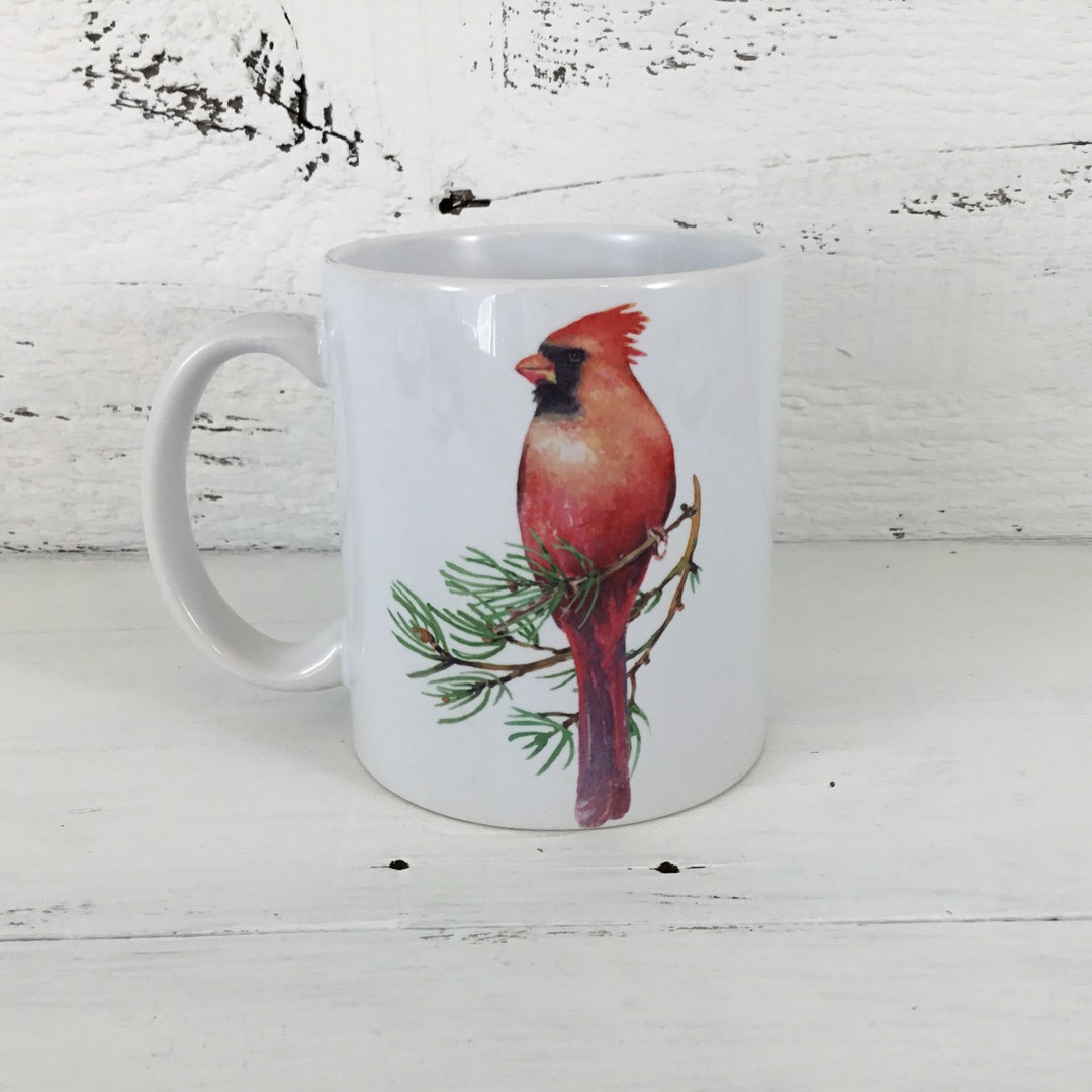 Male & Female Cardinal Coffee Mug - Etsy