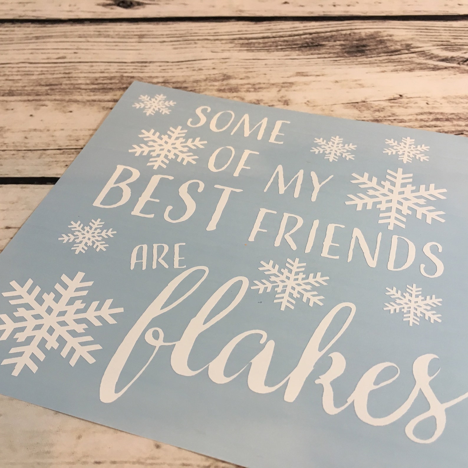 Some of My Best Friends Are Flakes Glass Block Decal | Etsy