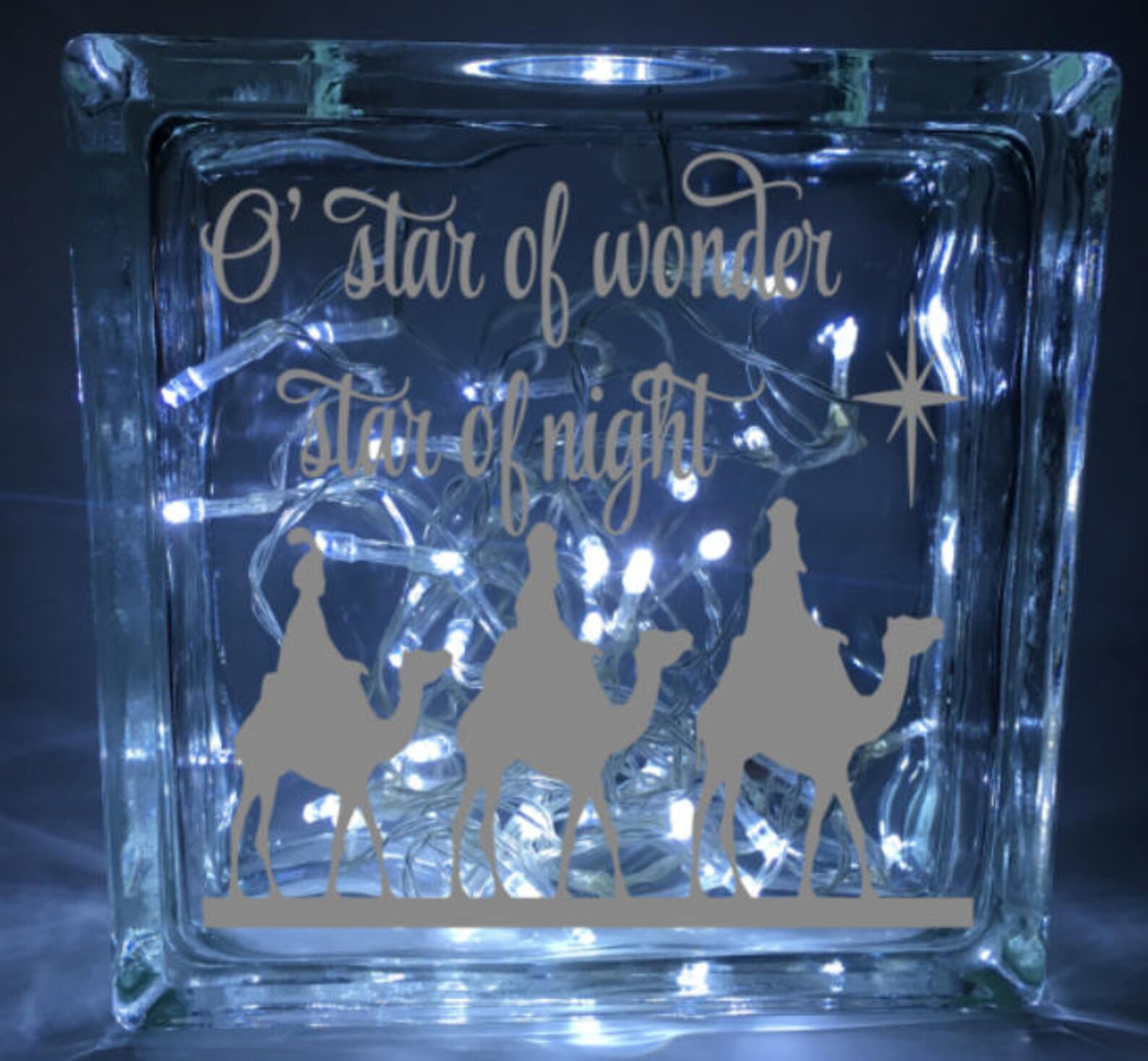 Wise Men Decal Three Wise Men Glass Block Decal Christmas - Etsy
