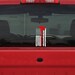 Firefighter Axe Decal, Tattered Flag Car Decal, Firefighter Window ...