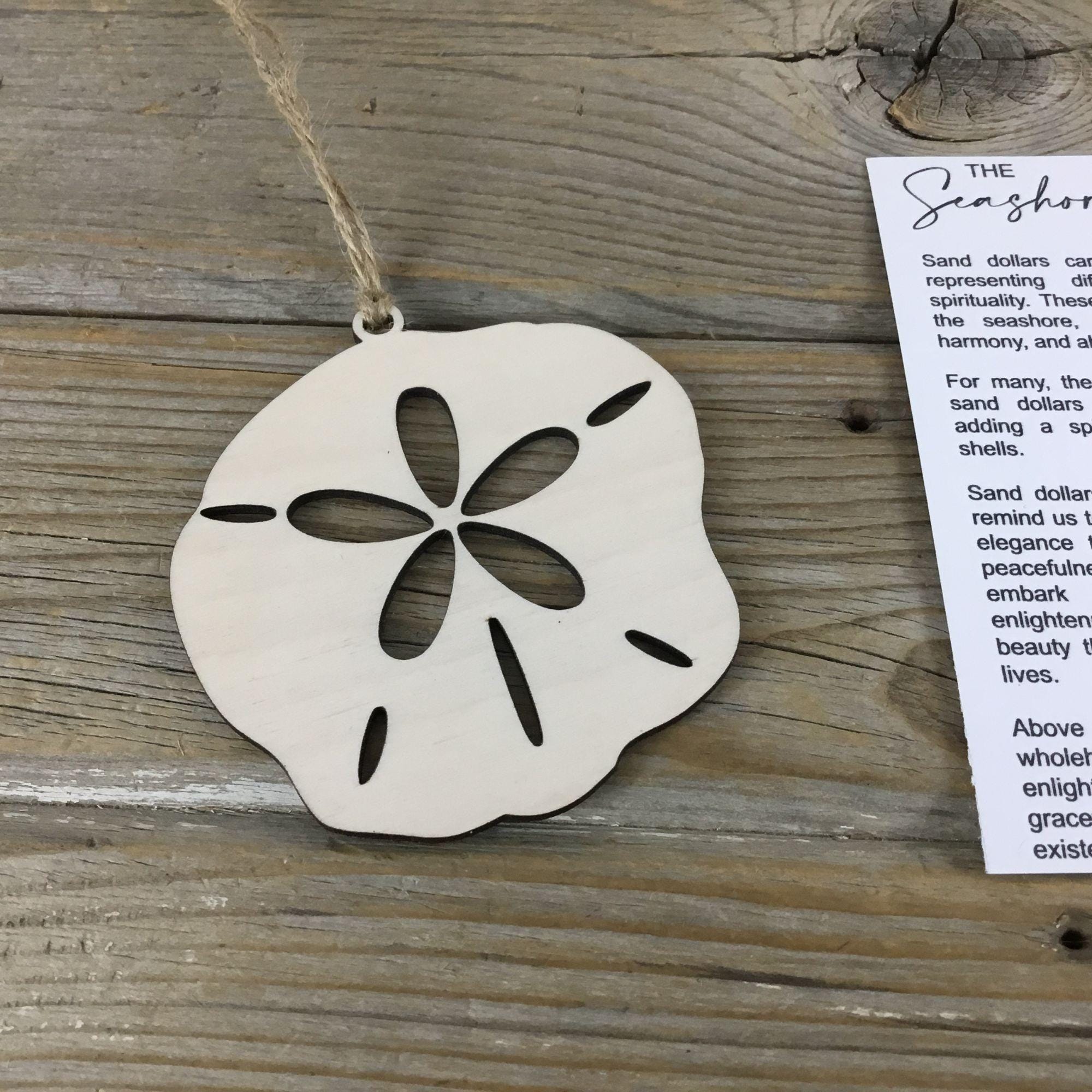 Sand Dollar the Seashore Treasure Story Card Ornament - Etsy