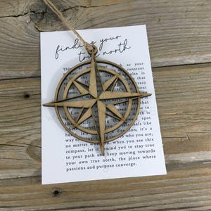 Compass Finding Your True North Story Card Ornament - Etsy