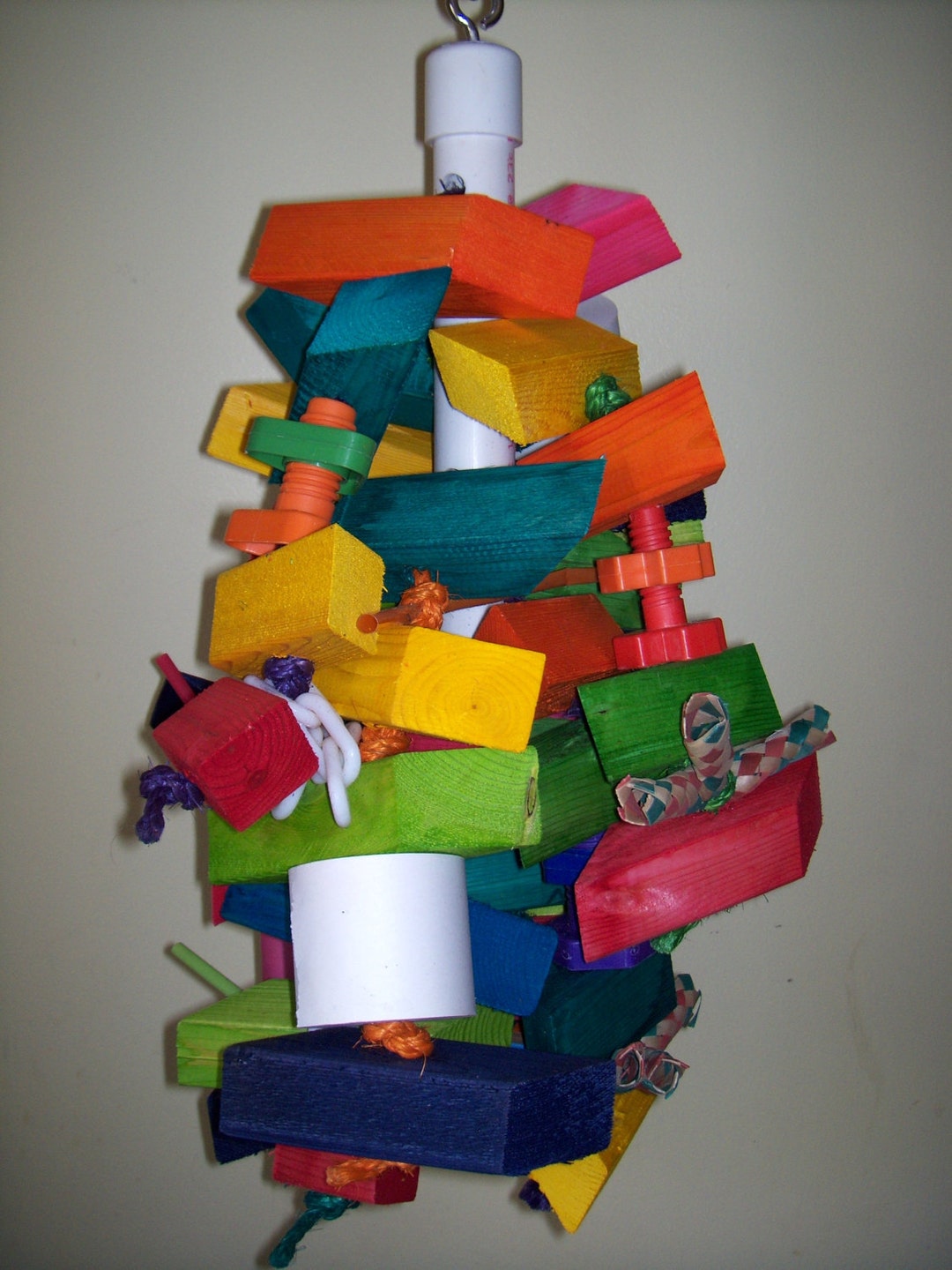 Total Chaos Large Bird Toy, Macaw Wood Toy, Cockatoo Toy, Parrot Toy ...