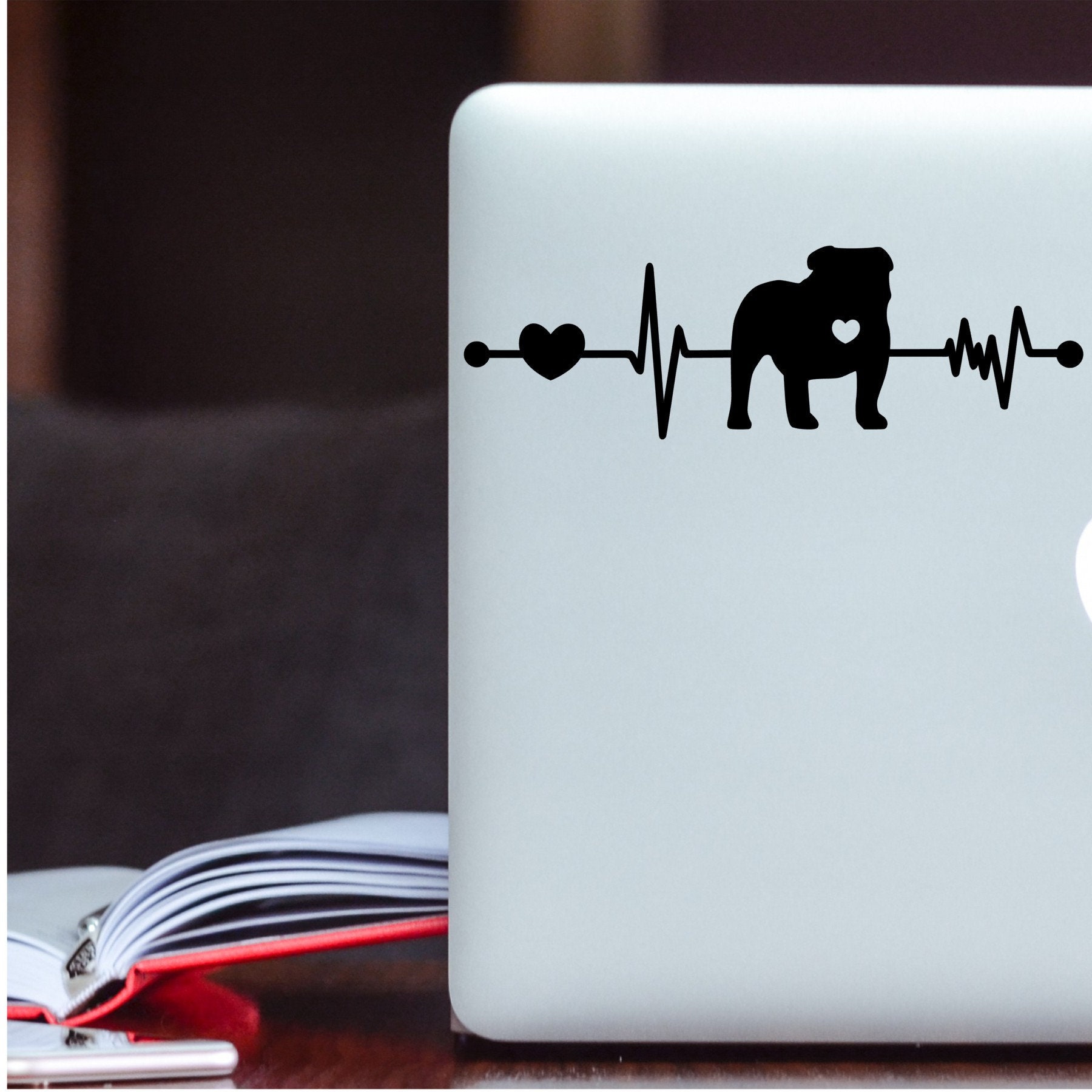 Bulldog Car Decal Bulldog Decal Laptop Decal Bulldog Sticker | Etsy