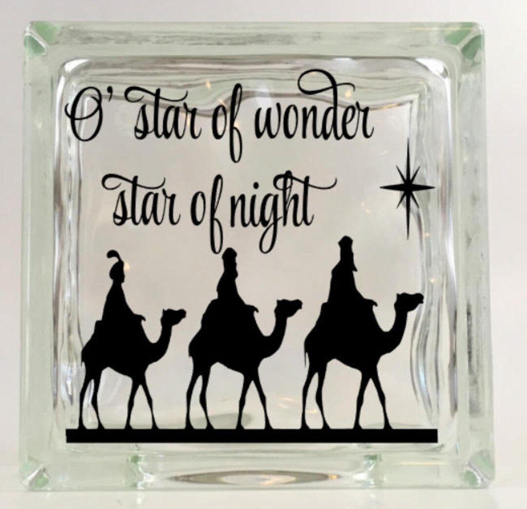 Wise Men Decal, Three Wise Men, Glass Block Decal, Christmas ...