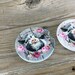 Pig Car Coasters, Set of 2 Car Coasters, Floral Pig Car Decor - Etsy