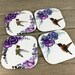 Hummingbird Coasters Set of 4 - Etsy