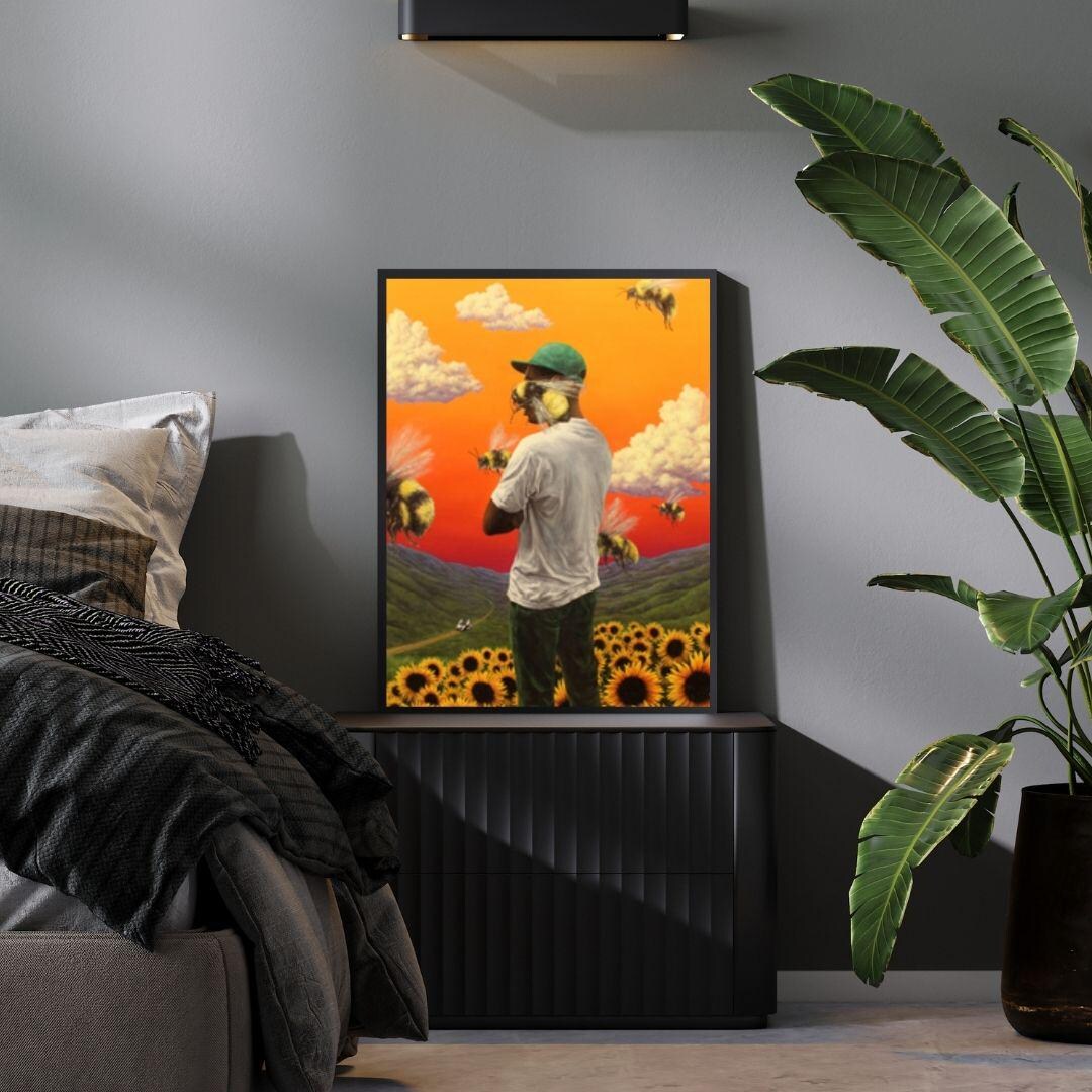 Sunflower Boy Tyler the Creator Poster | Bee Surreal Art, Orange Sunset ...