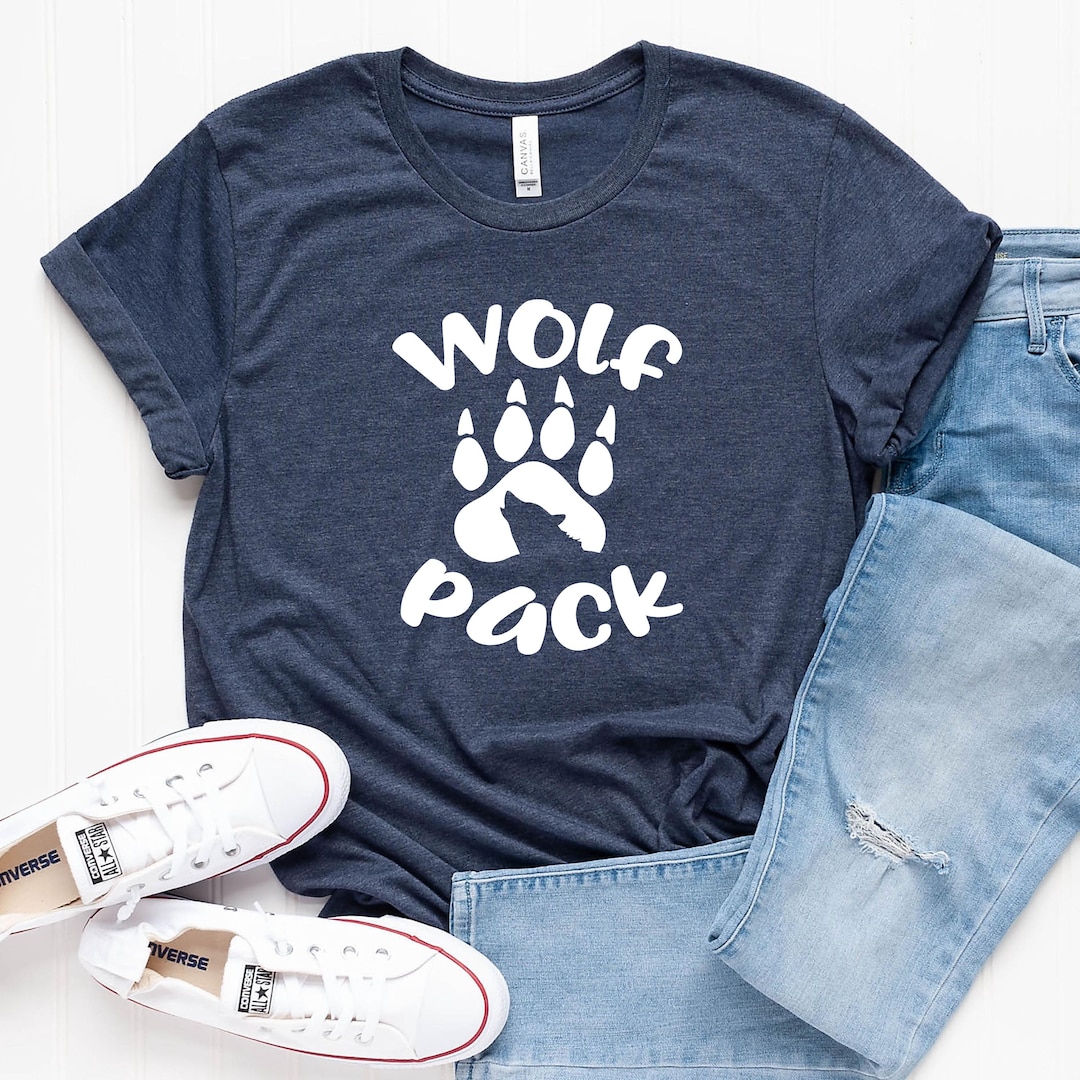 Wolf Pack T-shirt, Wolf Pack Family Tee, Family Gift Pack, Family ...