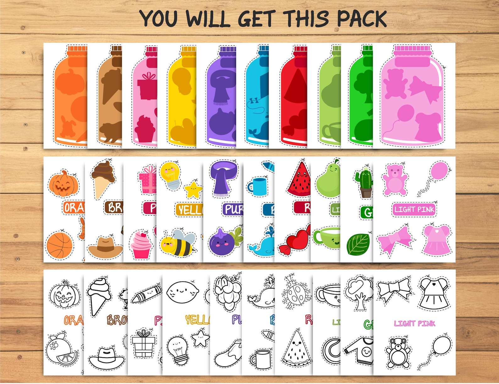 Color Sorting and Color Matching Jars Activity for Kindergarten ...