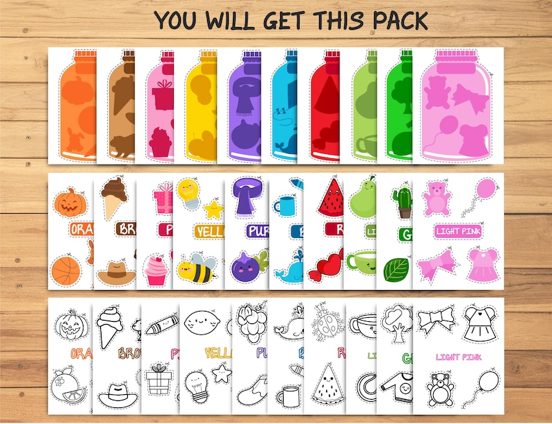 Color Sorting and Color Matching Jars Activity for Kindergarten ...