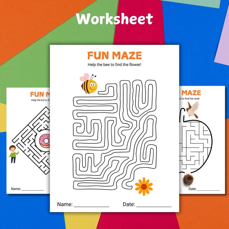 30 Fun and Challenging Mazes for Kids, Kids Fun Maze Activity ...