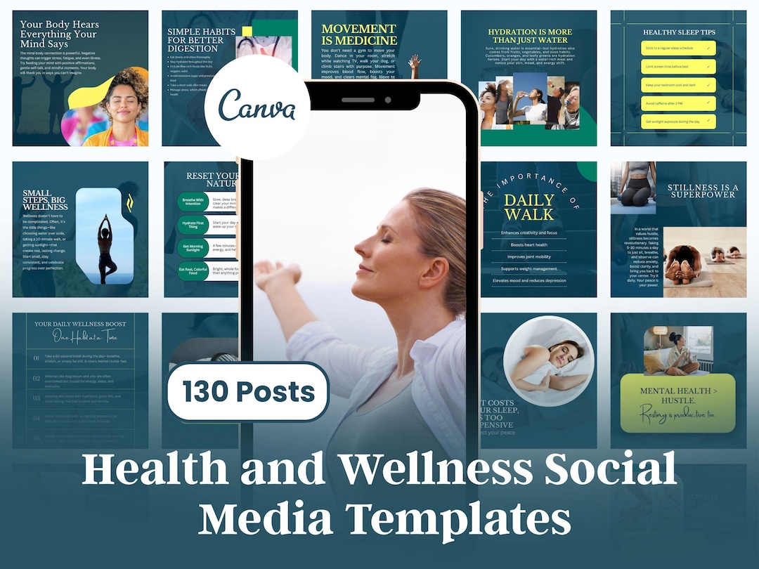 Health and Wellness Cnava Templates, Holistic Life Coach, Health and ...