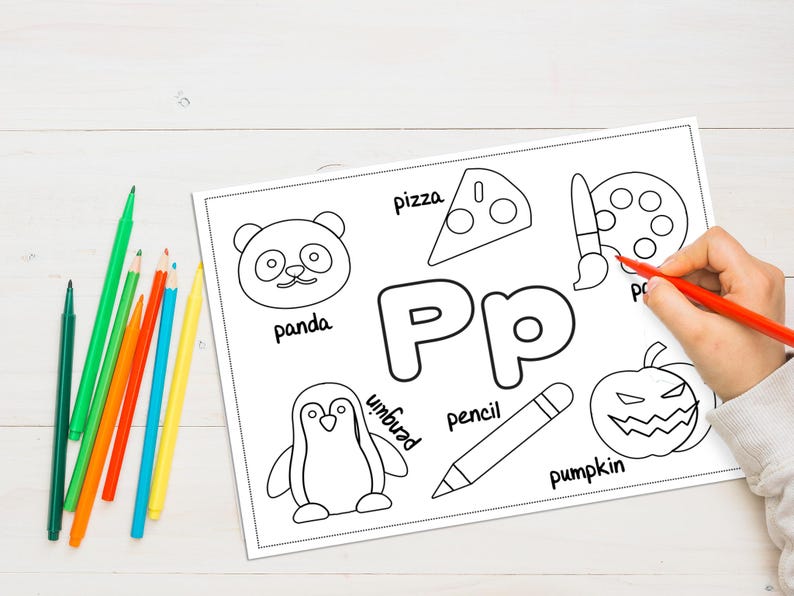 Coloring Pages of the Alphabet Coloring Pages for Preschoolers, an ...